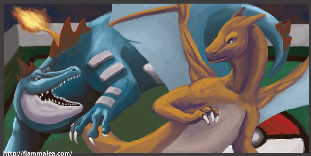 Pokemon Charizard Vs Dragonite