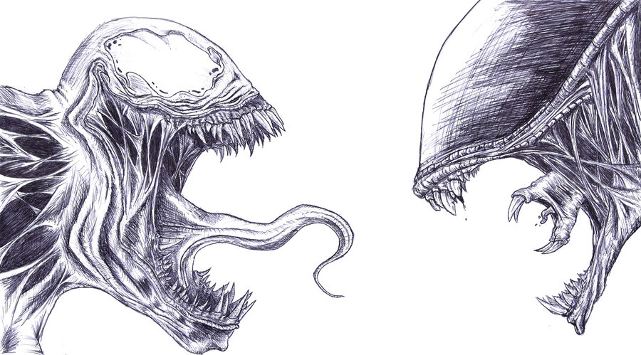 Venom vs Alien | DReager1.com